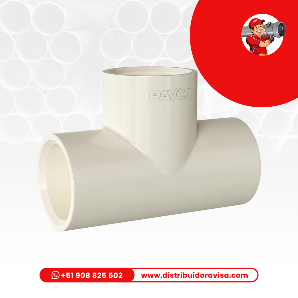 Tee CPVC para Agua Caliente - Ferretería & Distribuciones Visa